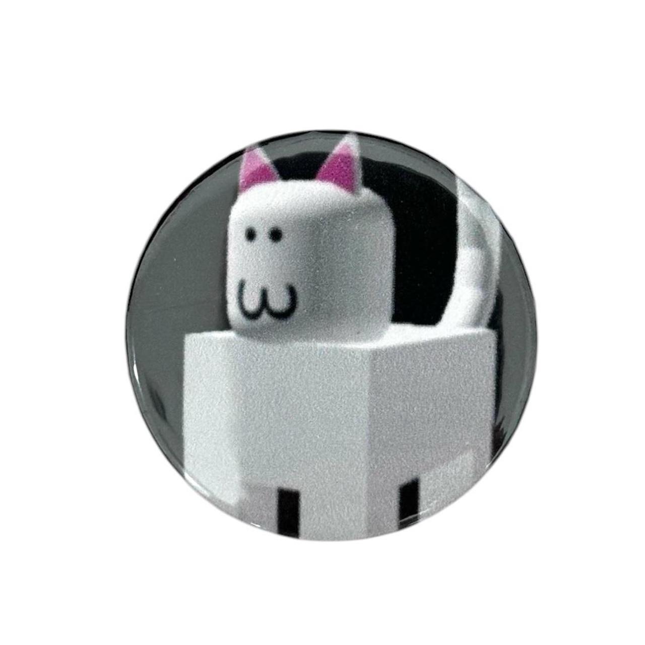 roblox cat avatar button pin 1.25 in | made to... | Depop