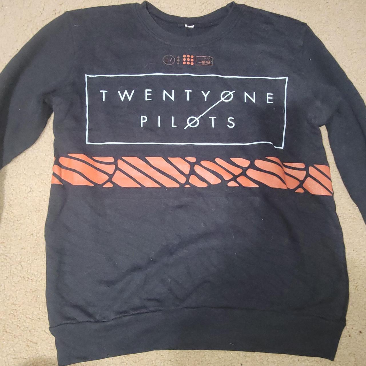 Twenty One Pilots crew neck sweatshirt missing tag... - Depop