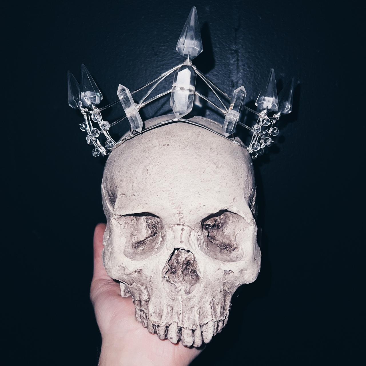 Elemental child - quartz Lyra crown Skull not... - Depop