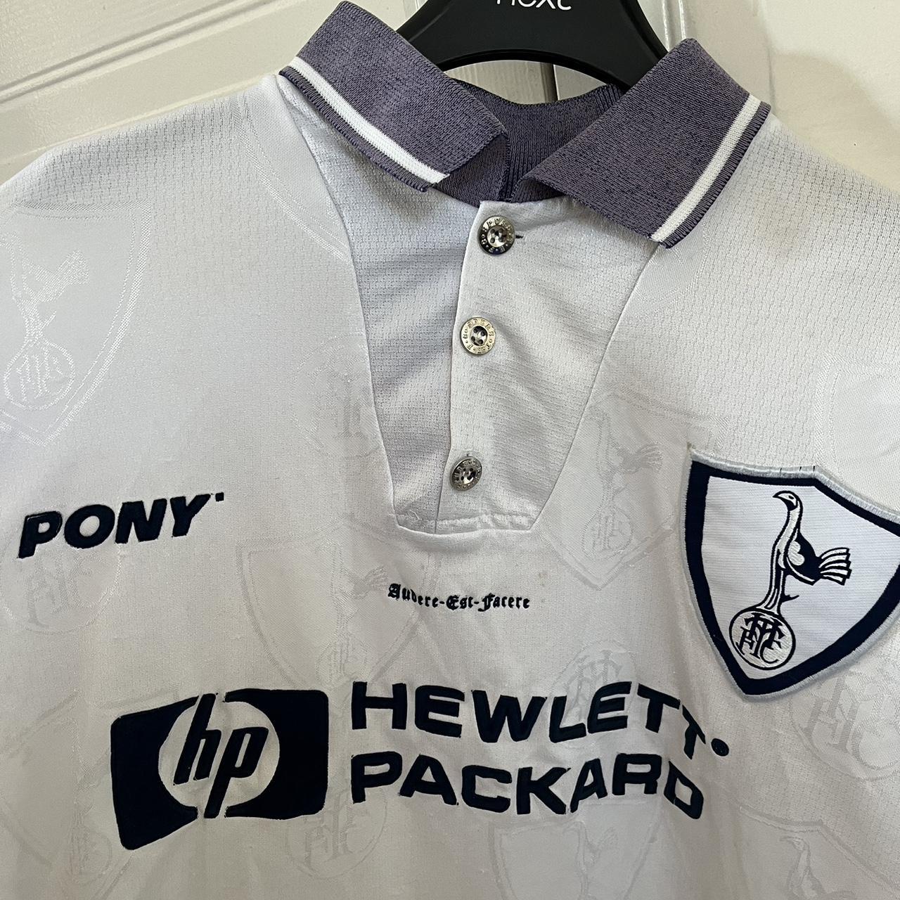 1995-1997 Vintage Pony Tottenham Hotspur Football... - Depop