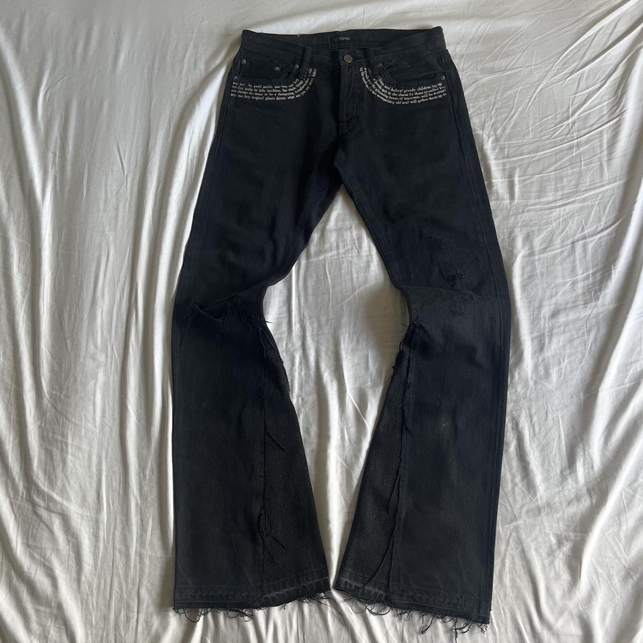 Undercover Black Neoboy Flared Denim Size 30 x... - Depop