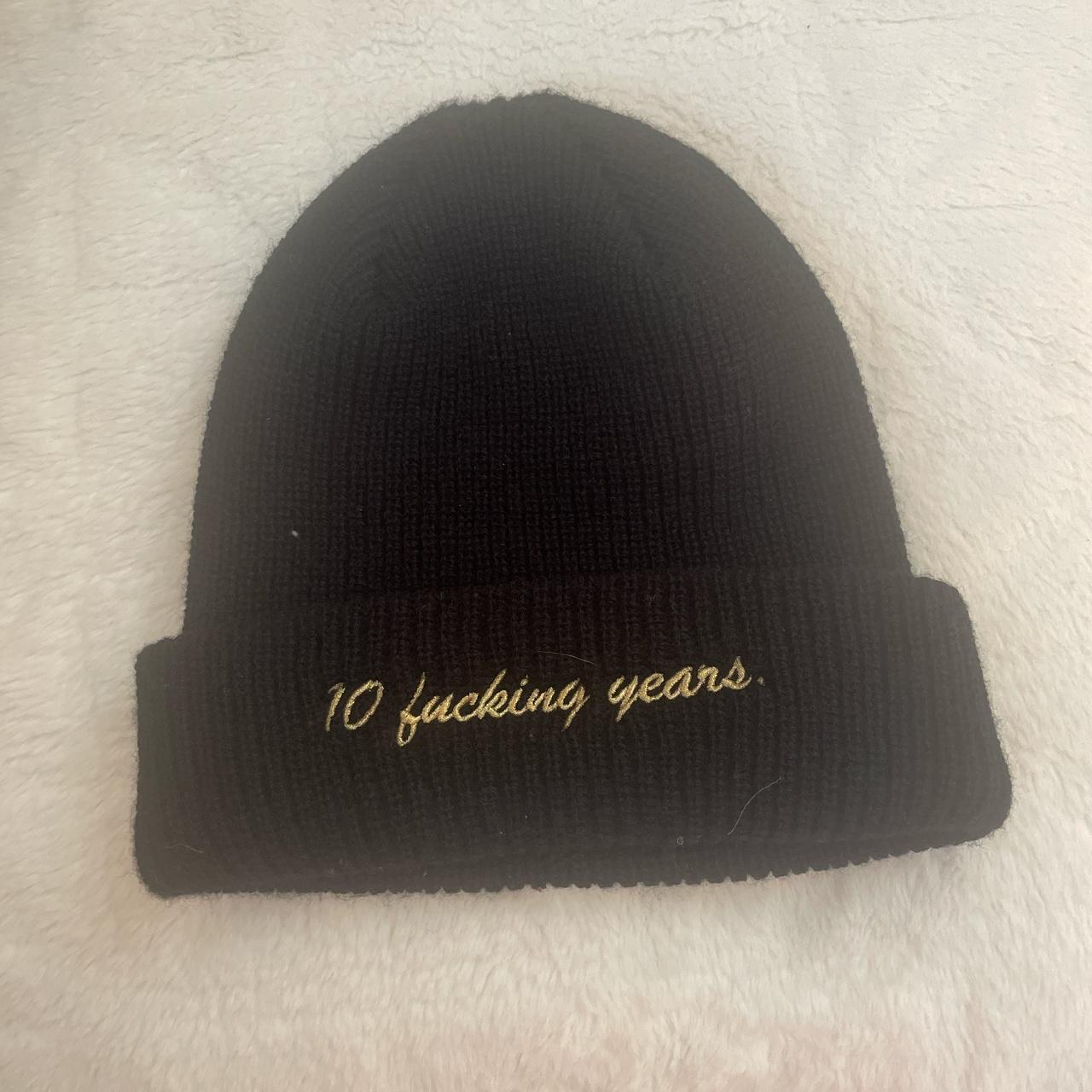 FTP 10 year anniversary black beanie. the back of... - Depop
