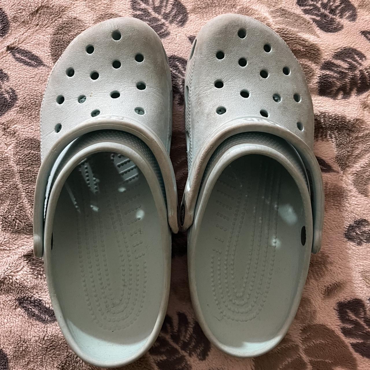 Light blue crocs (women size 10, men size 8) | Depop