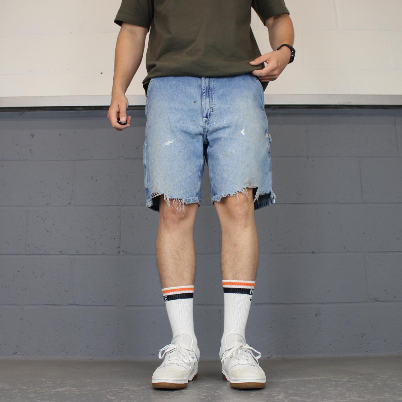 Carhartt carpenter Jorts Loose rap skate... - Depop