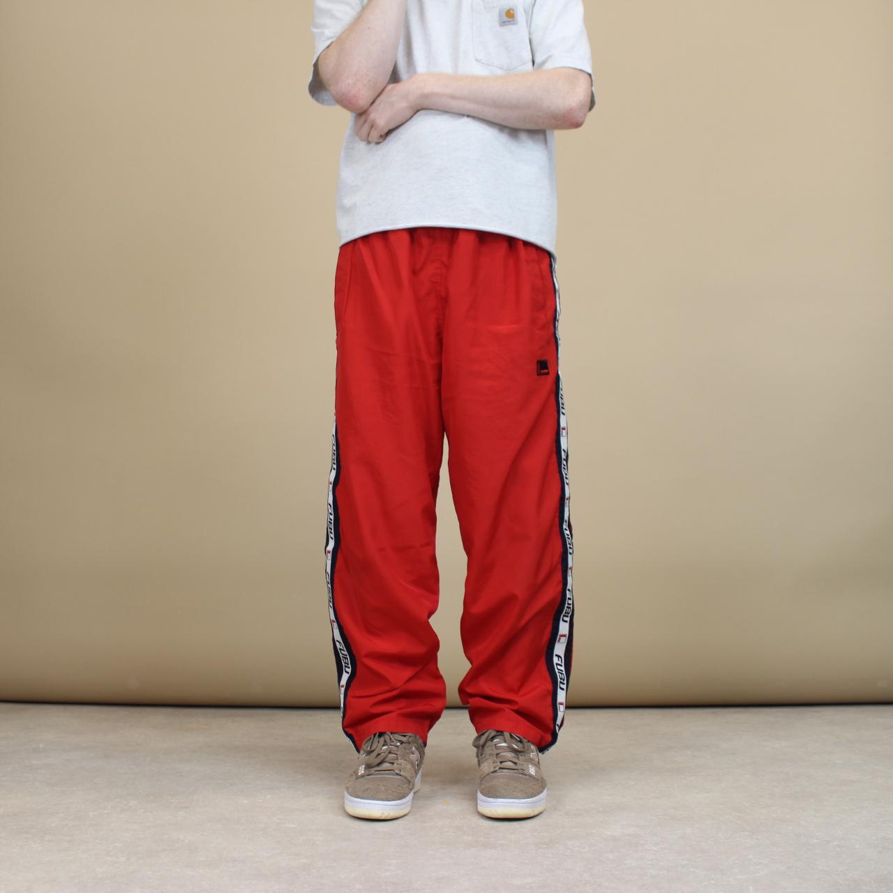 Fubu Tracksuit Pants W32 Loose baggy hip hop... - Depop