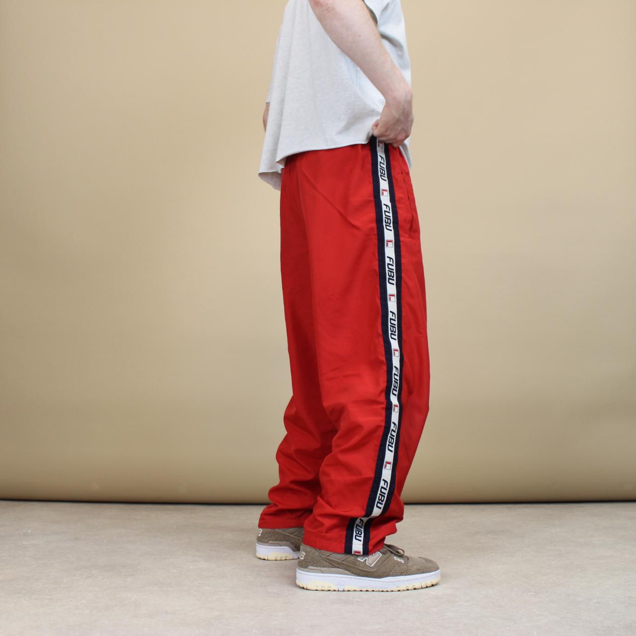 Fubu Tracksuit Pants W32 Loose baggy hip hop... - Depop