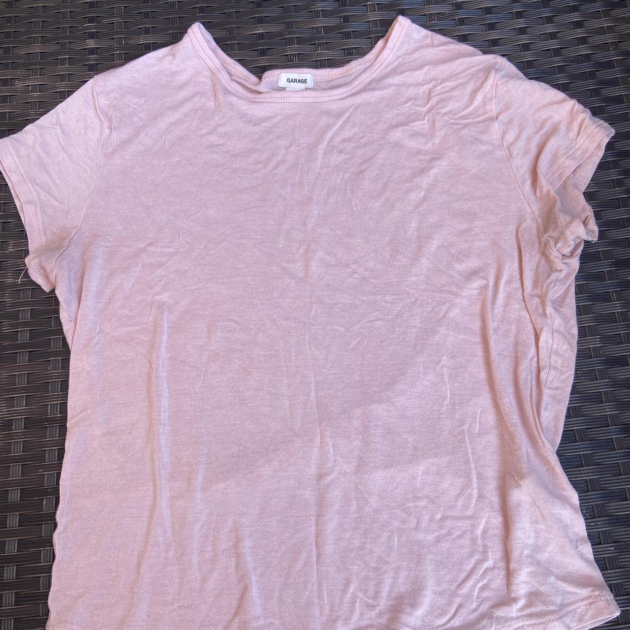 Garage pink t shirt size M - Depop