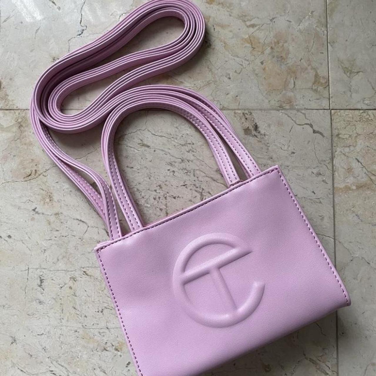 Authentic small telfar bag in the color bubblegum... - Depop