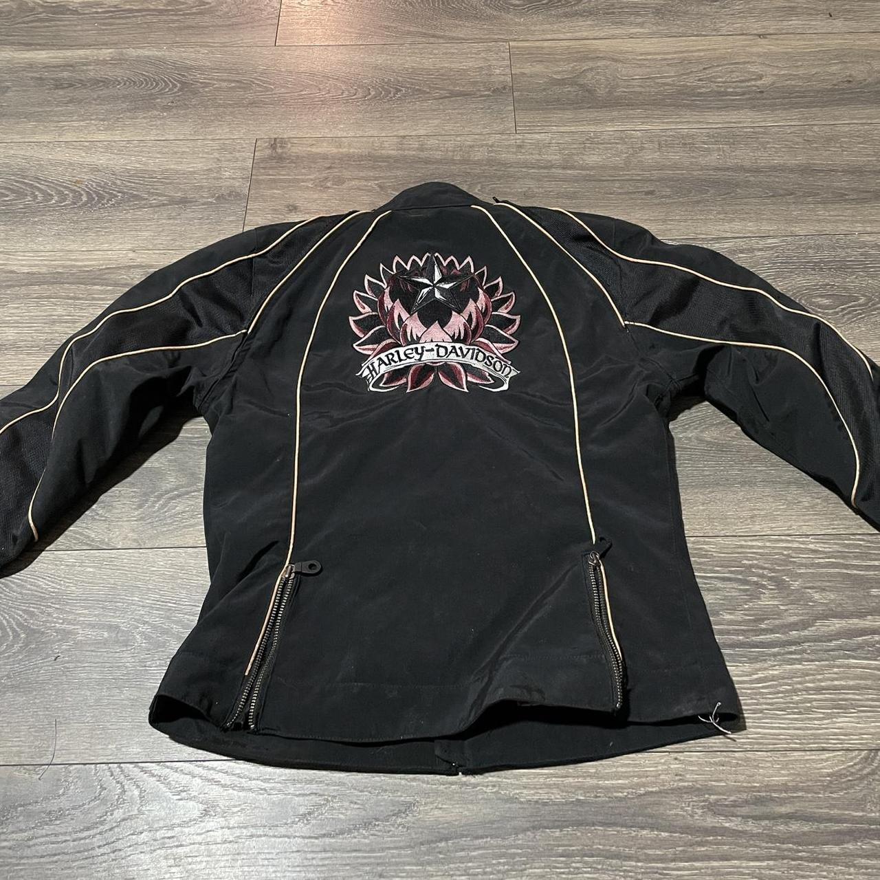 Harley Davidson Vintage Padded Moto Jacket insane... | Depop