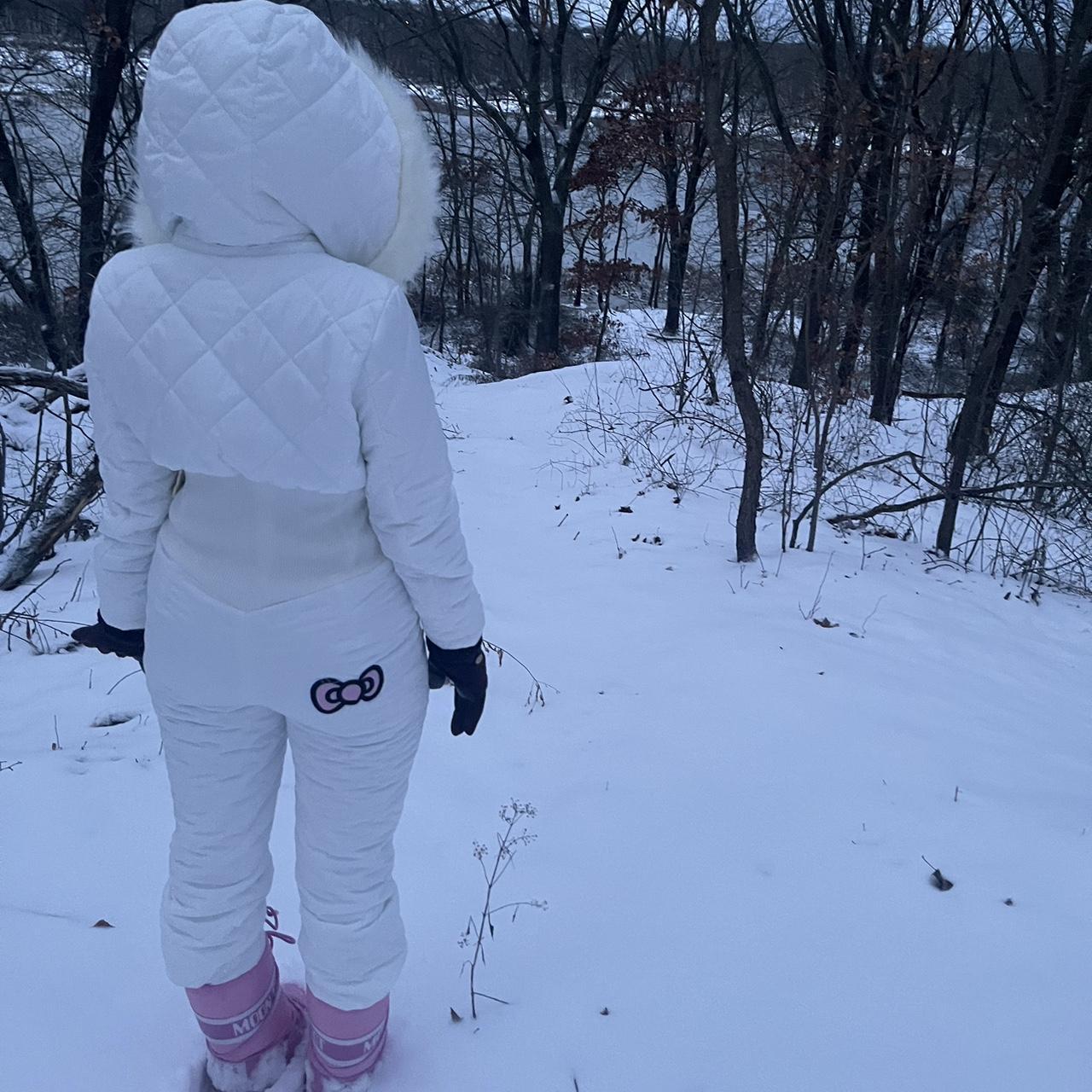 Hello kitty snow suit!! Size Medium could could... - Depop