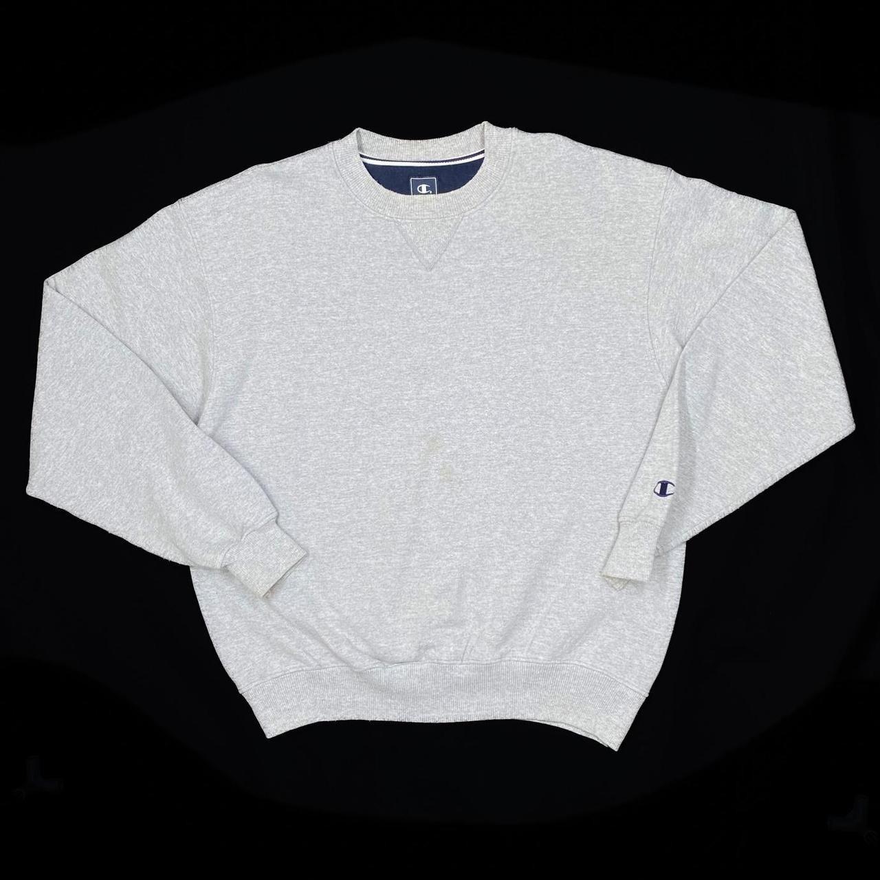 Champion Men's Grey Sweatshirt | Depop