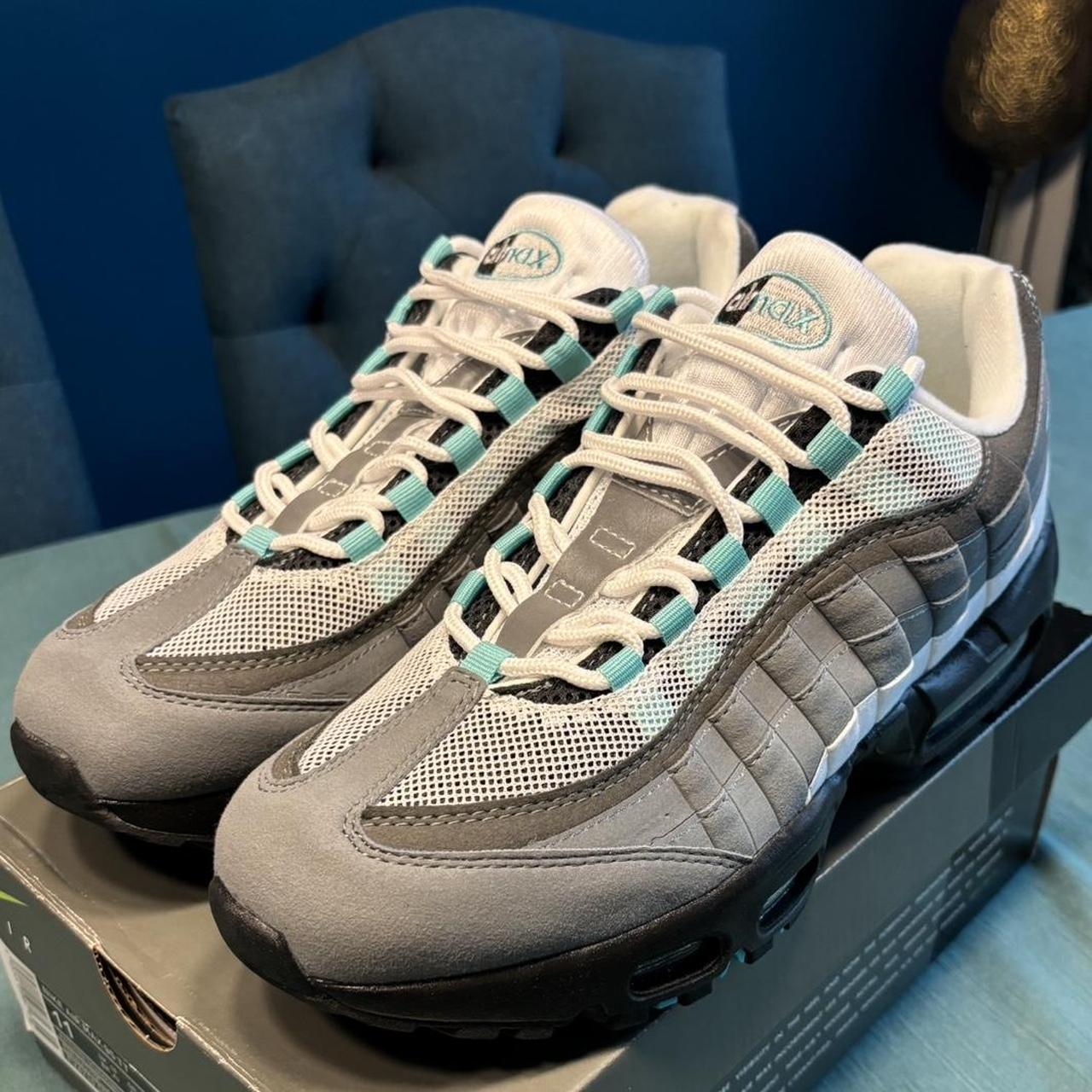 Nike Air Max 95s Hyper Turquoise🐳 Size 9 - Brand new... | Depop