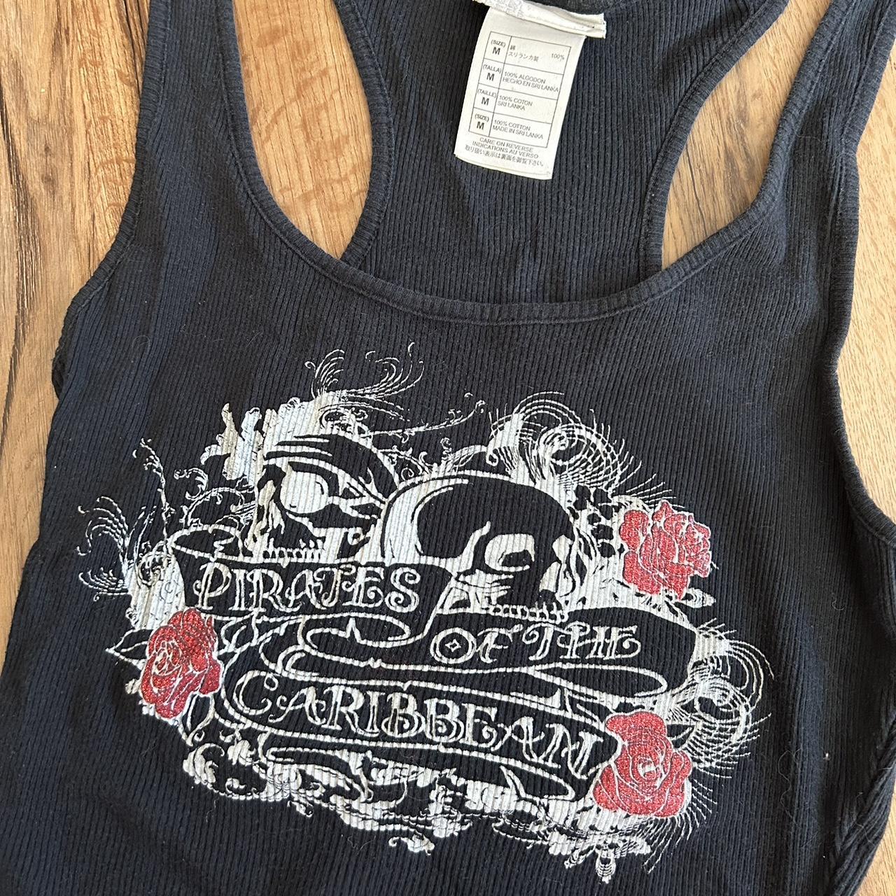 Disney pirates of the Caribbean style tank top. Size... - Depop