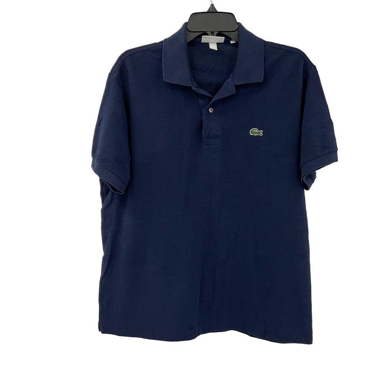 Mens Lacoste Polo Size Large Navy Blue Z105 Mens... - Depop