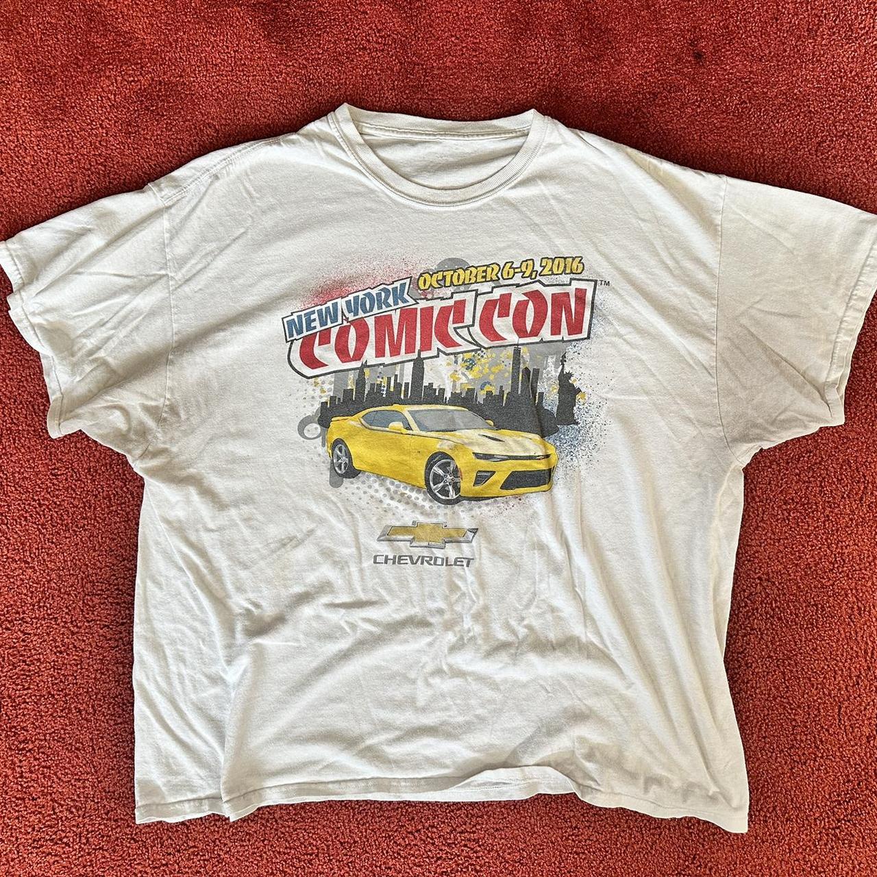 NYC Comic Con Promo Chevrolet Tee *wide Fit ... | Depop
