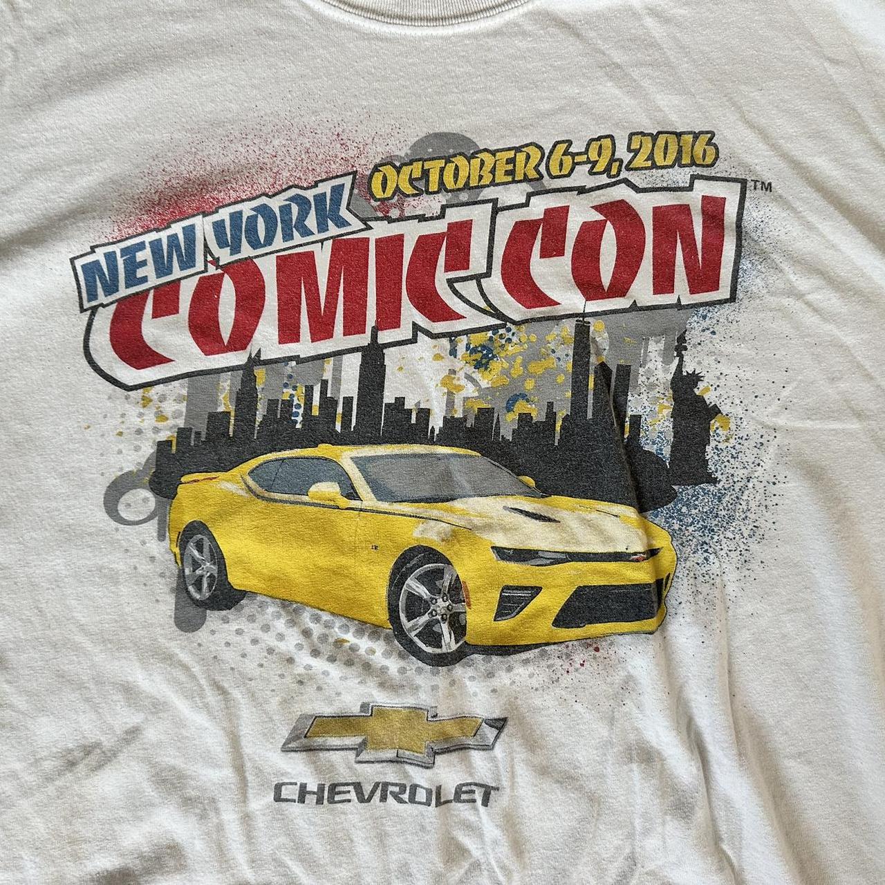 NYC Comic Con Promo Chevrolet Tee *wide Fit ... | Depop