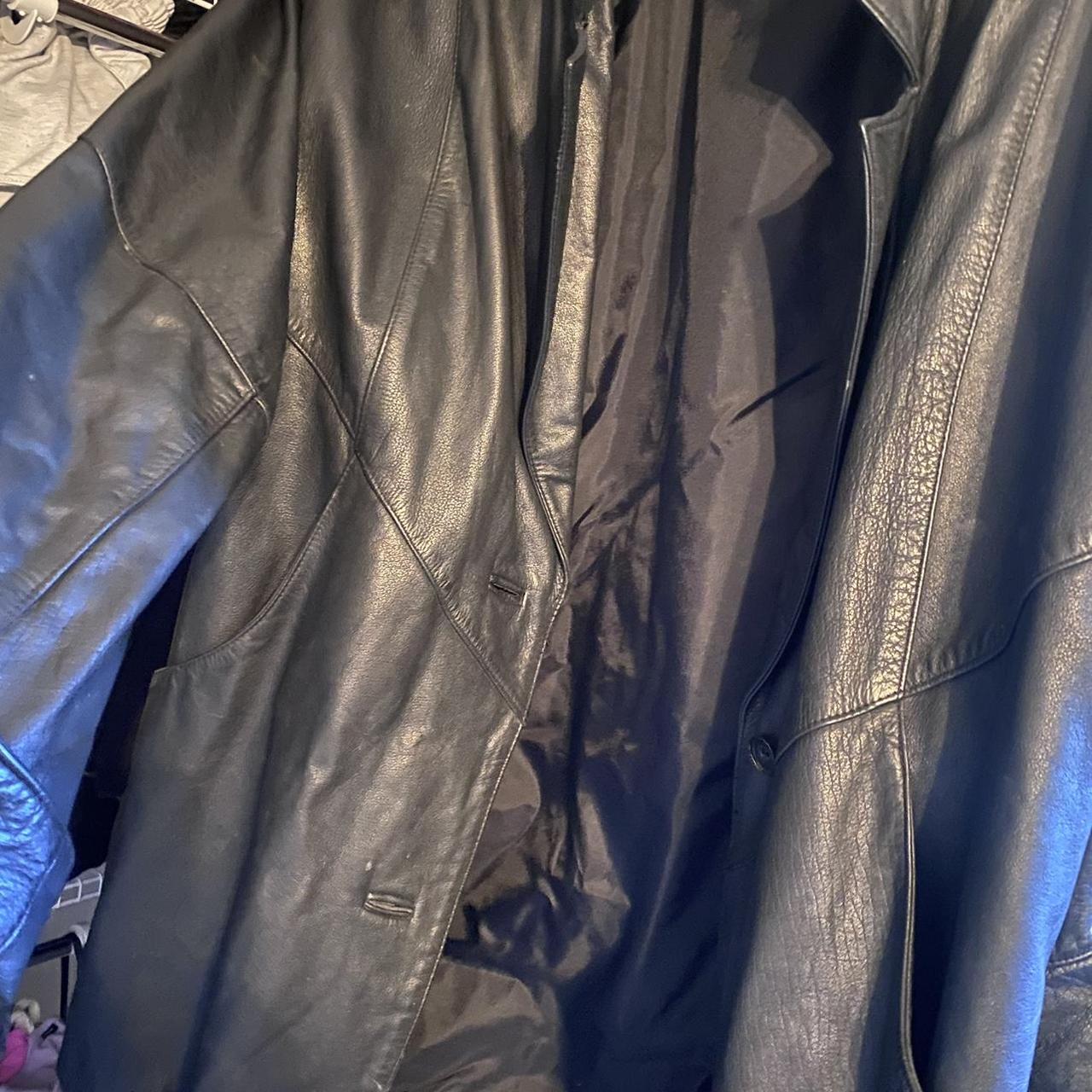 Vintage Men’s Maurice’s Leather jacket Size medium - Depop