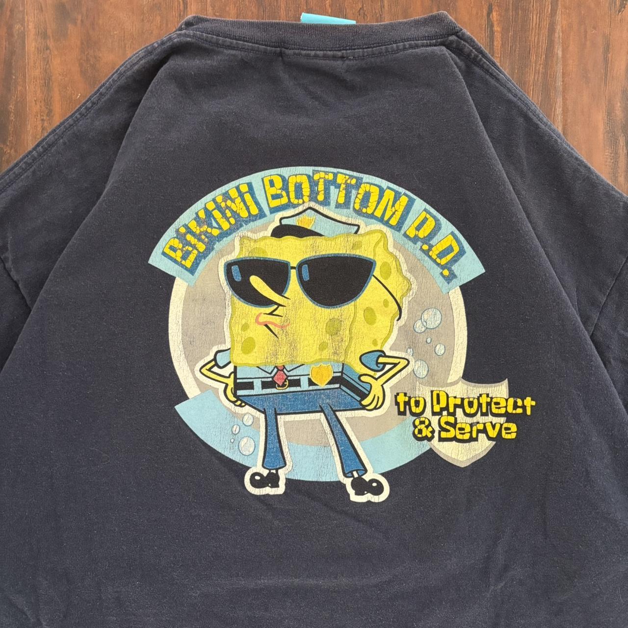 vintage y2k spongebob squarepants police tee. fire... | Depop