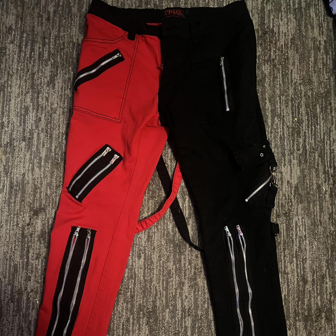 new Tripp split leg bondage pants SIZE 34 unisex... - Depop