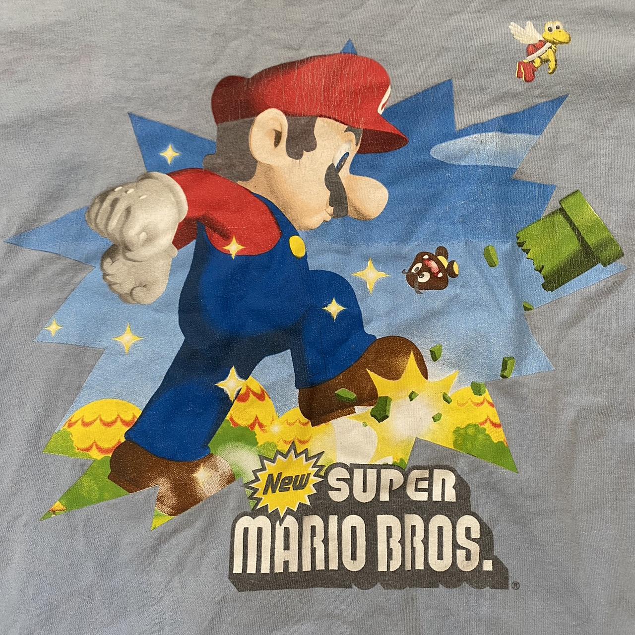 Y2K Super Mario Bros Tee Boys XL but fits Men’s Small - Depop