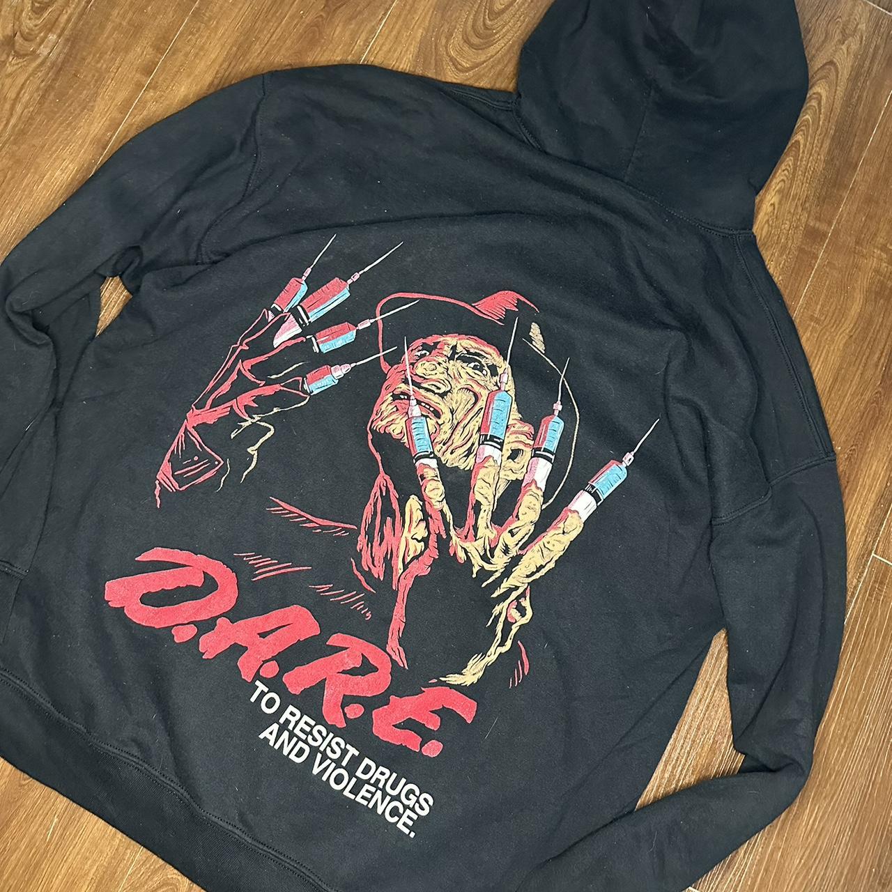 Vintage Halloween zip up hoodie Freddy Krueger... - Depop Vintage Halloween zip up hoodie Freddy Krueger... - Depop