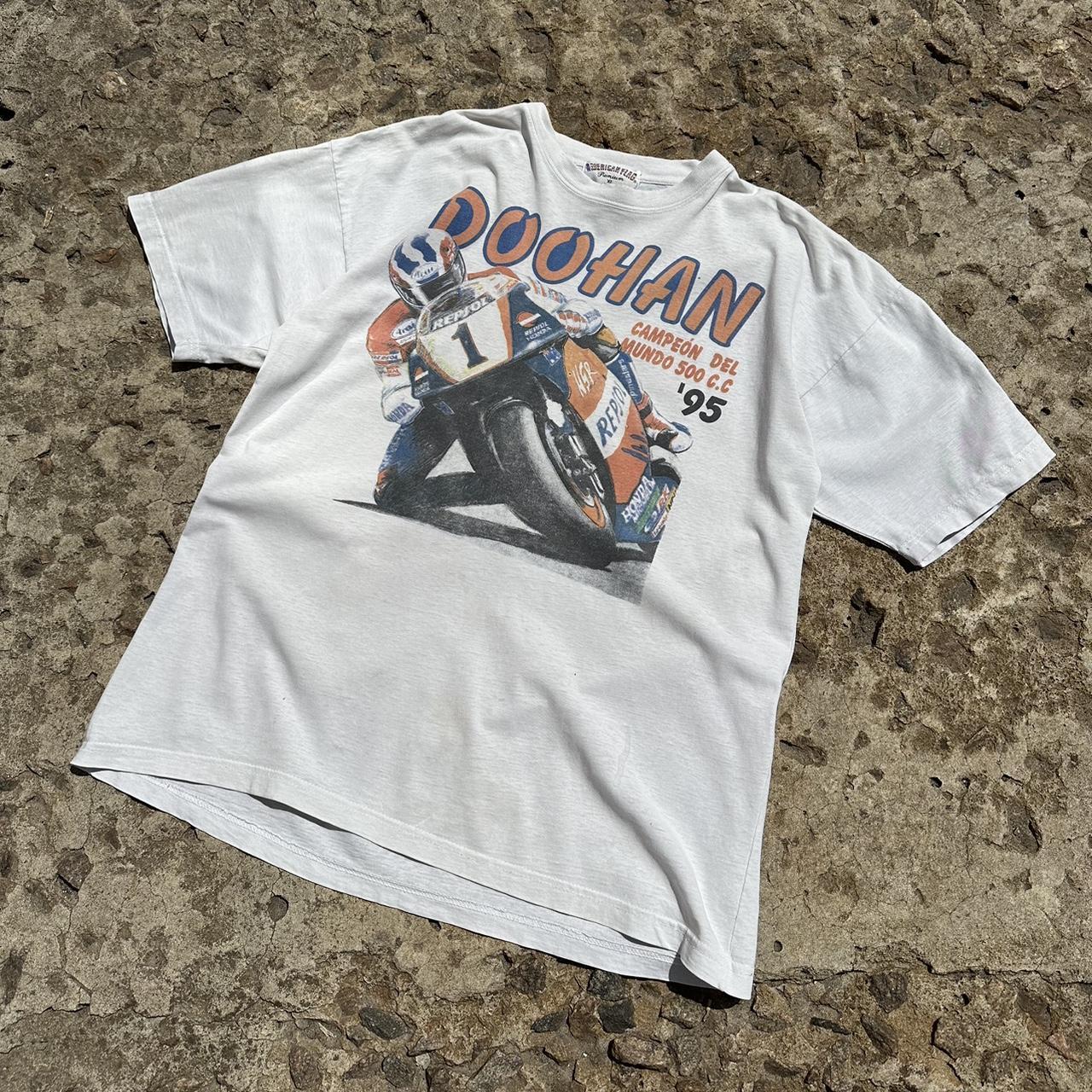 Vintage 90s Honda Repsol Racing T-Shirt Total... - Depop