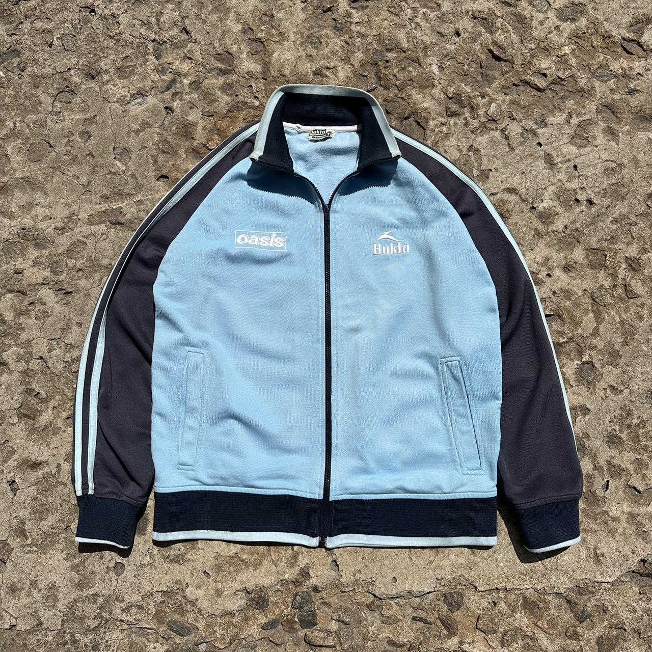 Vintage 00s Oasis x Bukta Manchester Band Zip... - Depop