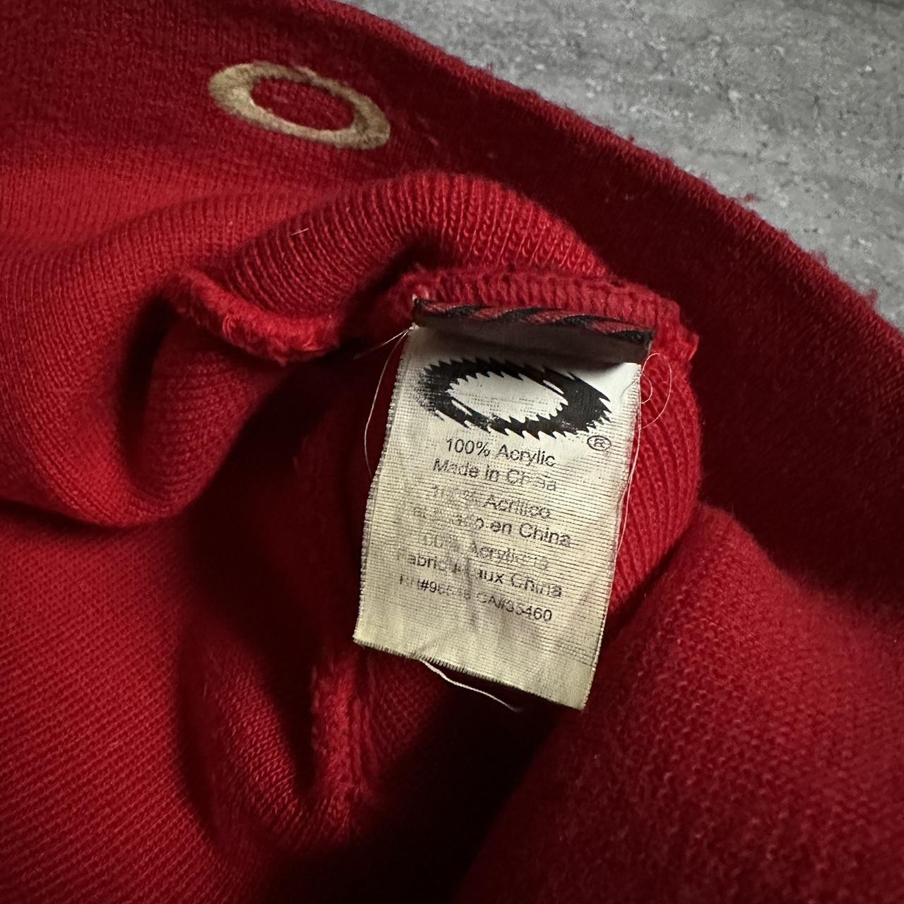 Vintage Y2K Oakley Red Beanie Hat Total condition -... - Depop