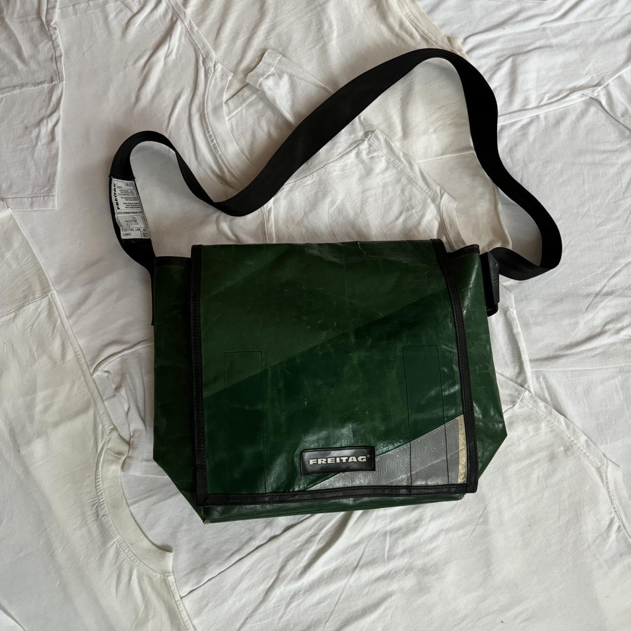 Freitag F12 Recycled Messenger Green Bag Total... - Depop