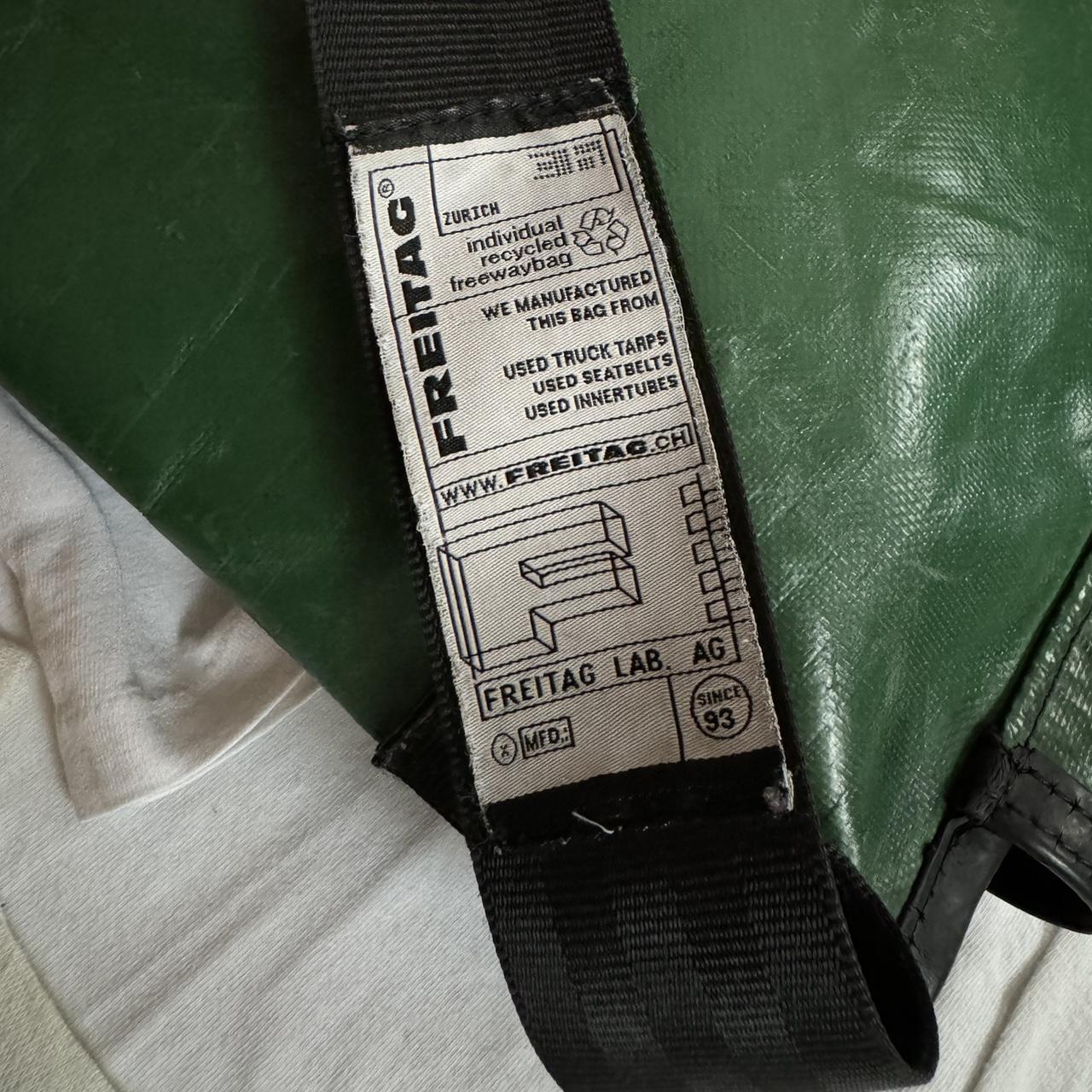 Freitag F12 Recycled Messenger Green Bag Total... - Depop