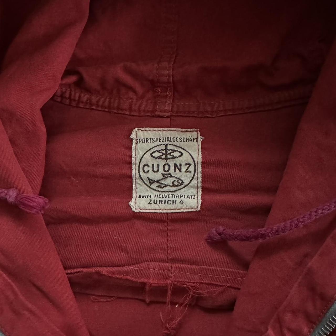 1950s Swiss ‘Cuonz’ Zurich RIRI Zipper Fisherman Red... - Depop