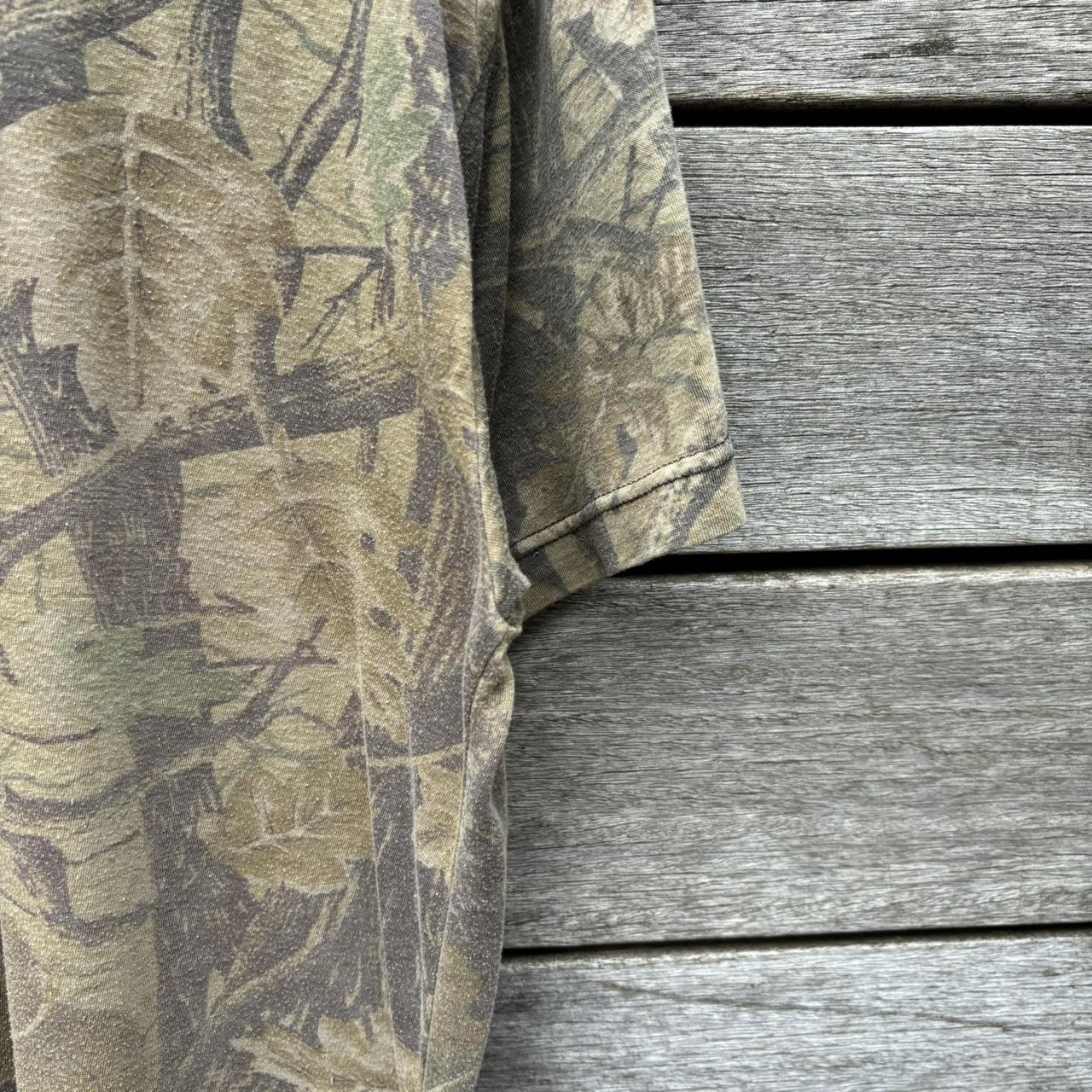 Awesome vintage faded tree camo tee Condition as... - Depop