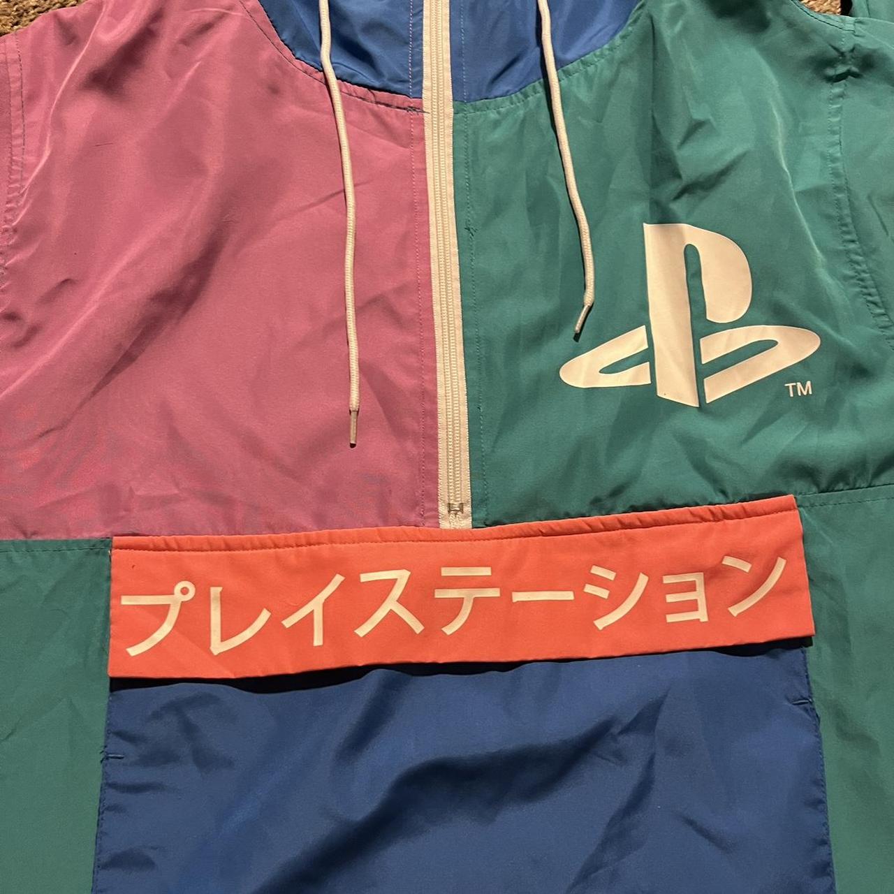 SONY Playstation Multicolored Windbreaker Size... - Depop