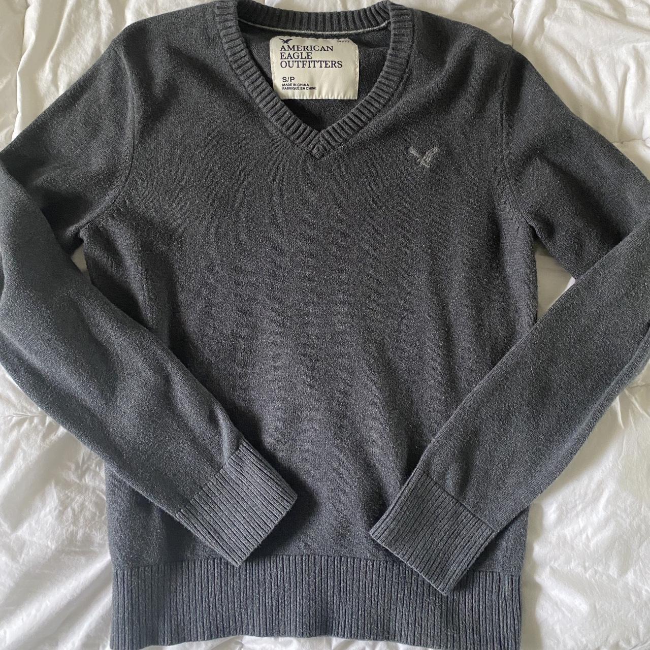cute 2000s v-neck american eagle sweater 🎱. great... - Depop