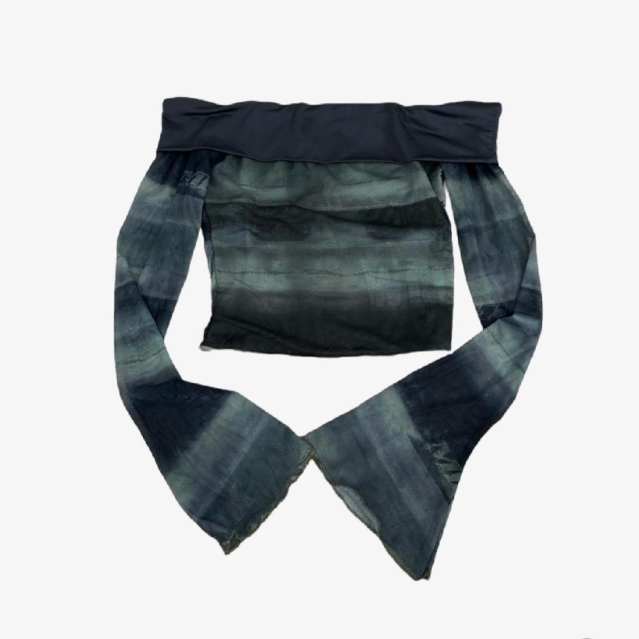 edikted fold over off shoulder mesh top! the fold... | Depop