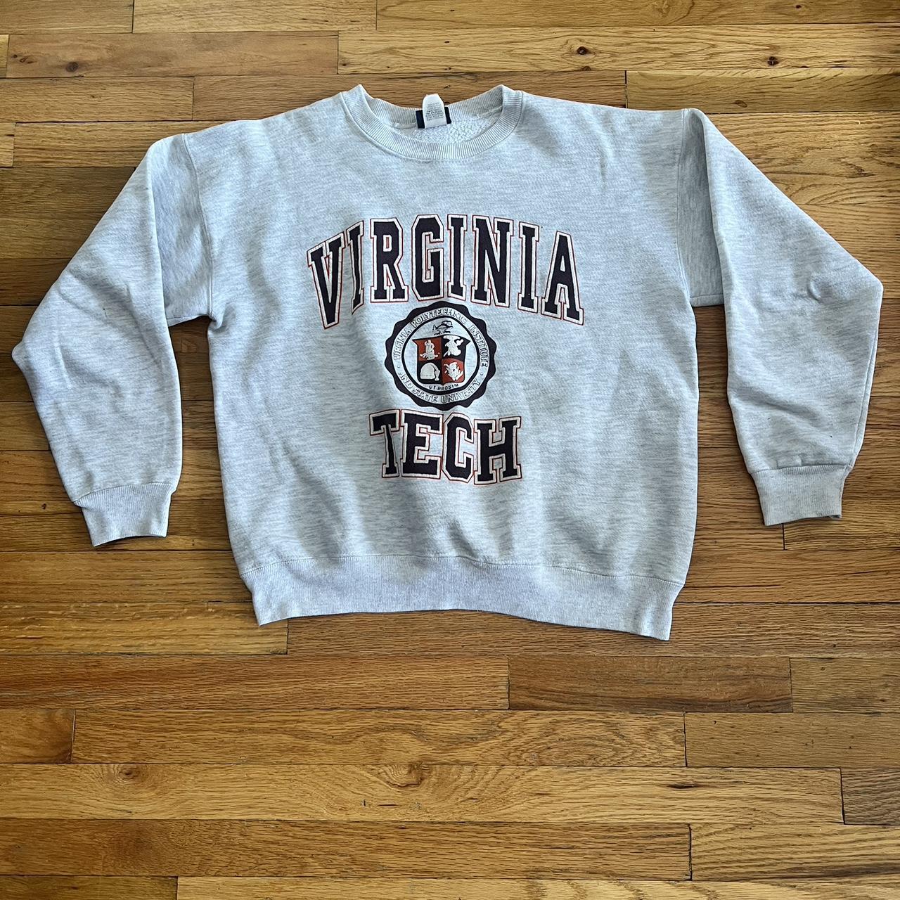 Very vintage Virginia tech crew neck fits perfectly... - Depop