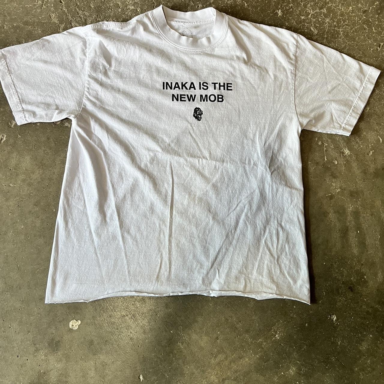 Men’s inaka power size large cropped t shirt fits... - Depop