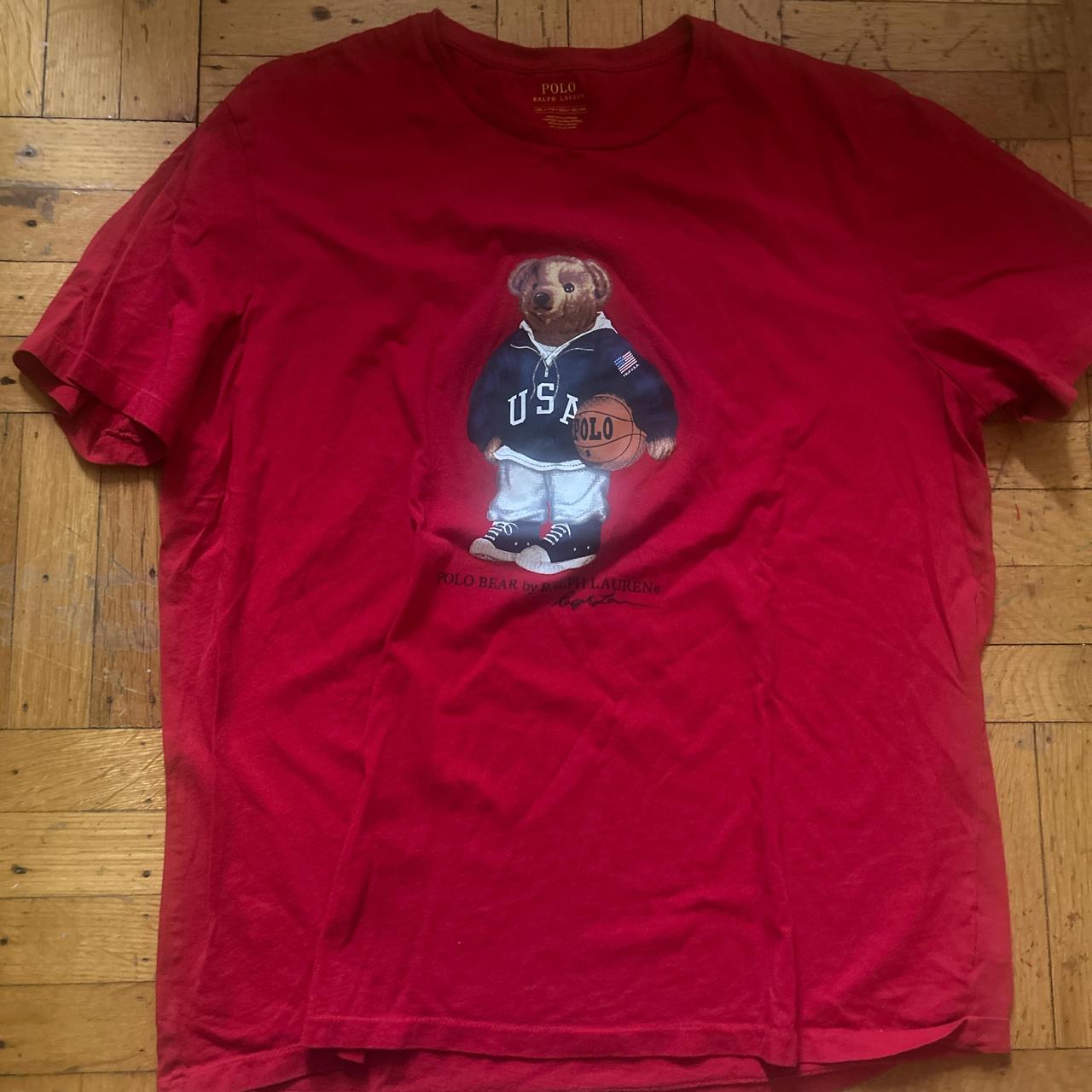 Polo Ralph Lauren red t-shirt polo beat series New... | Depop