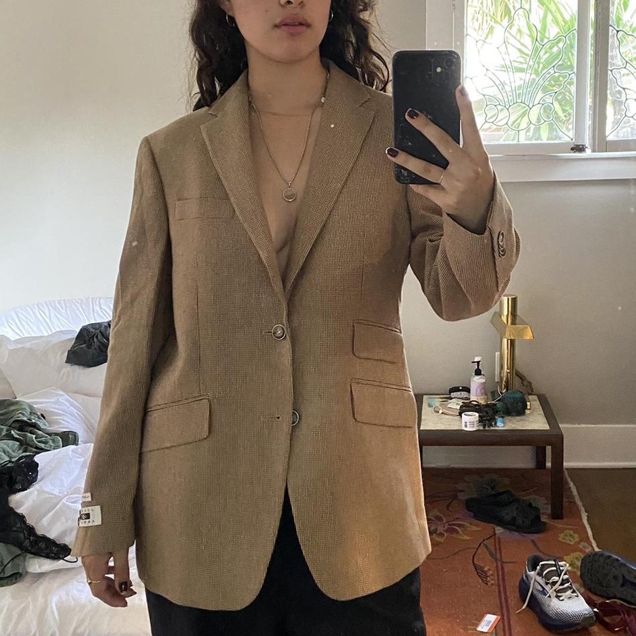 Women's Tan Tailored-jackets | Depop