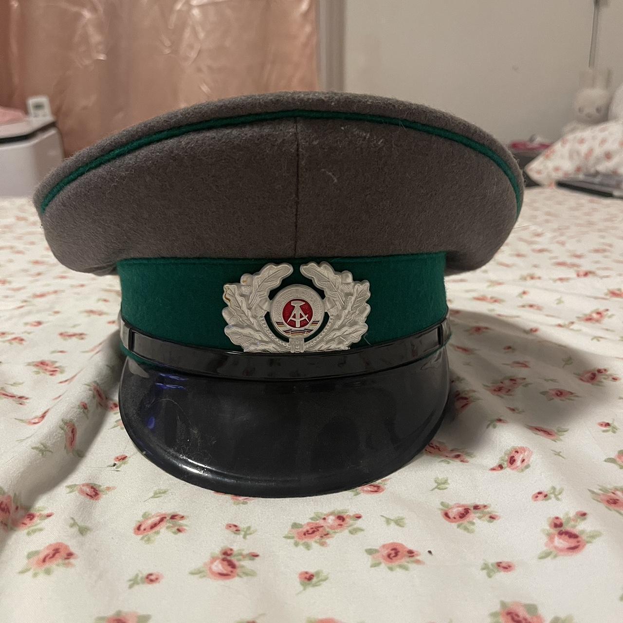 stasi east german military hat - made in east... - Depop
