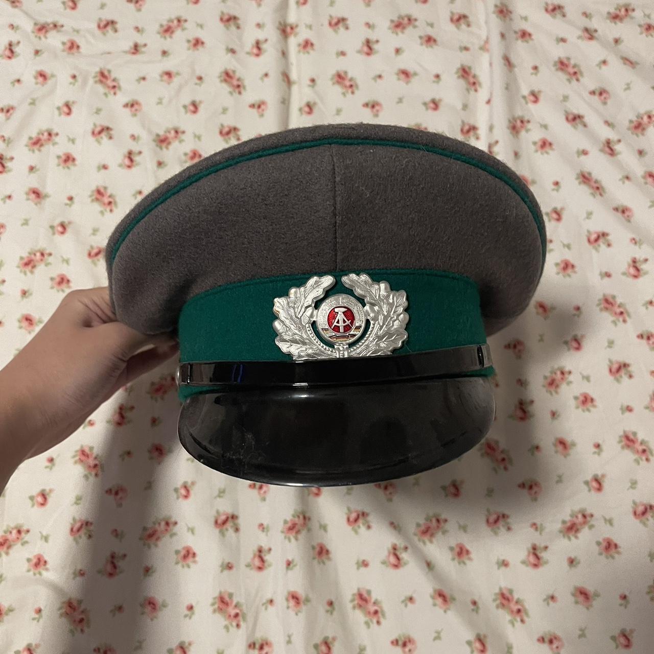 stasi east german military hat - made in east... - Depop