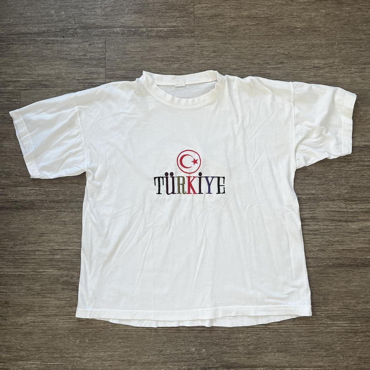 Vintage 90s Tourist Turkey Tee - Depop