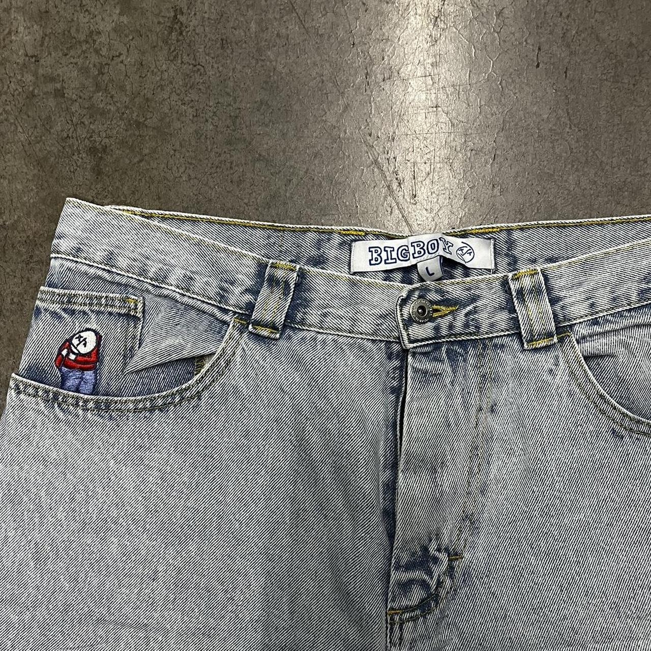 POLAR SKATE CO BIG BOY JEANS OG LOGO SIZE LARGE - Depop