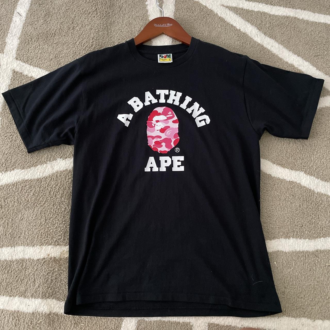 Bape College Camo Tee Pink/Black LARGE I wore this... - Depop