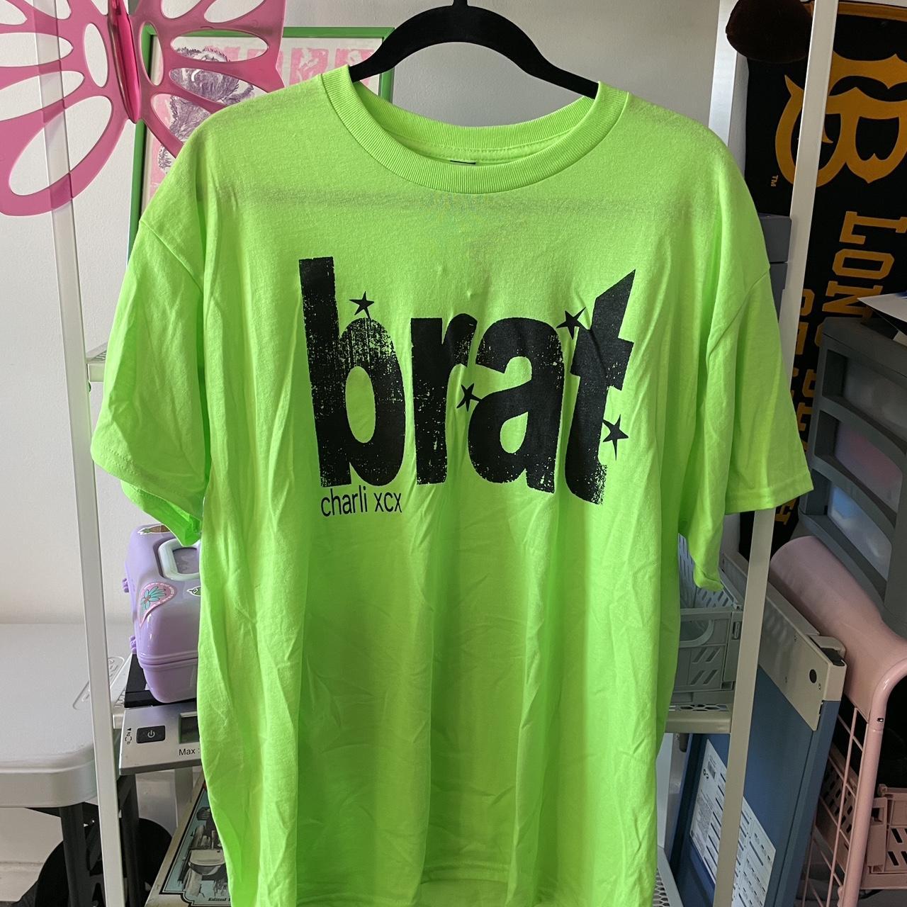SWEAT TOUR TEE One of a kind Brat neon green tee... | Depop