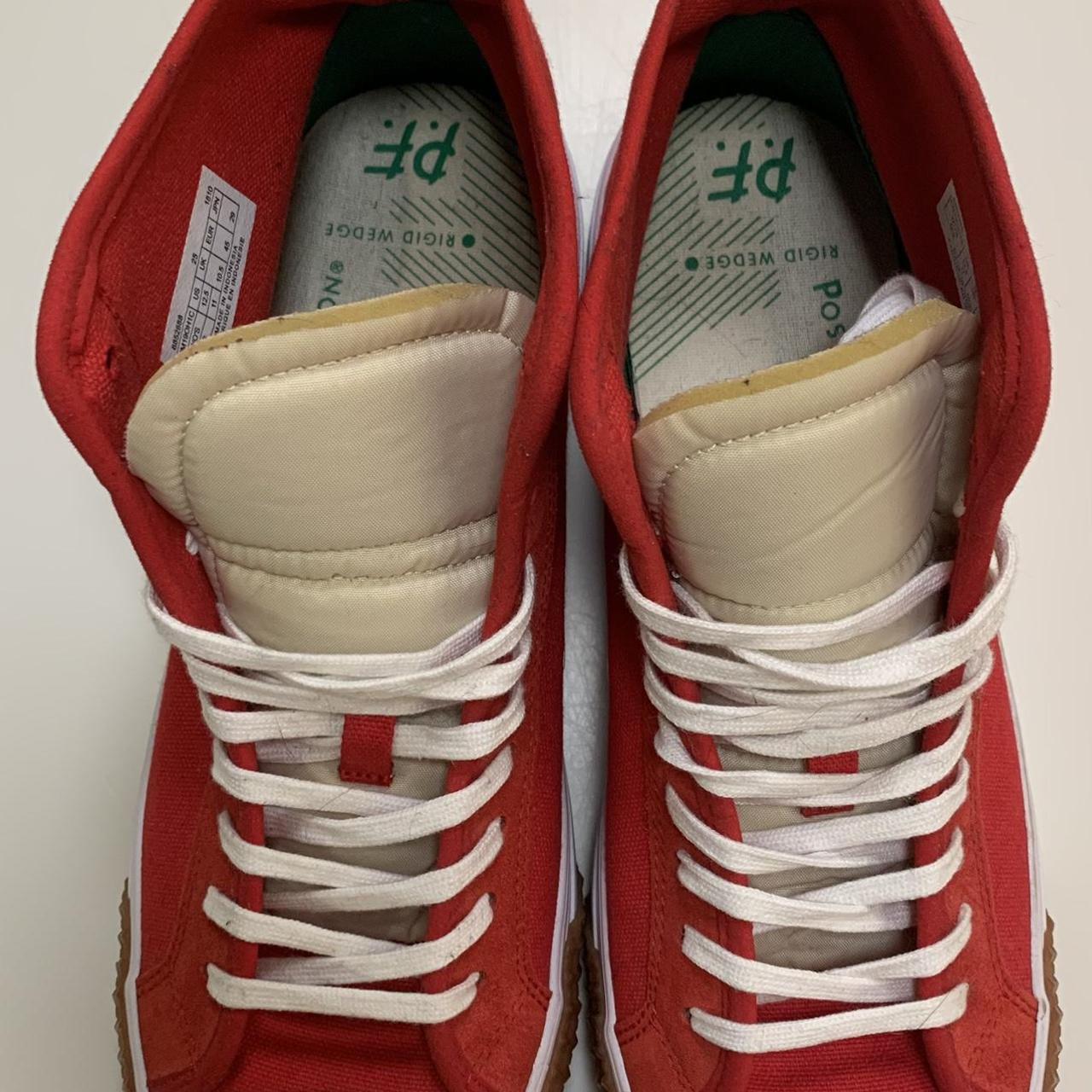 PF flyers Red Canvas High Top Men’s Size 11 Shoes... - Depop