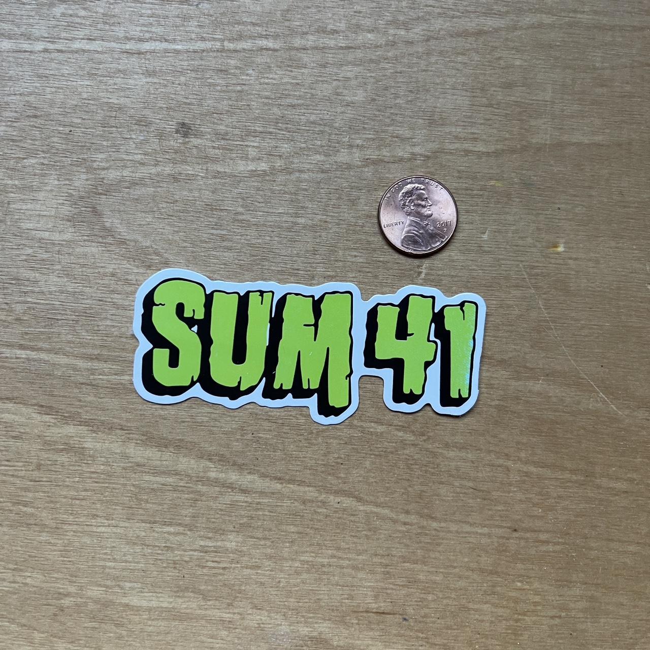 Sum 41 Logo Sticker Brand new. Penny is for size... - Depop