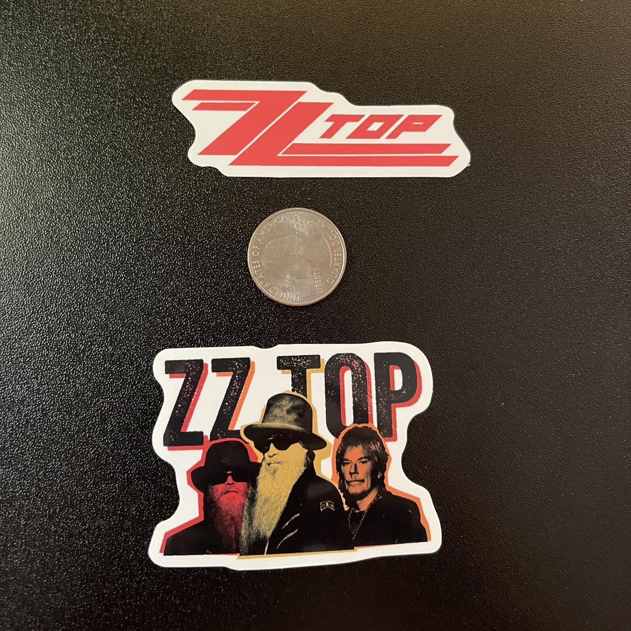 ZZ Top Stickers Set of 2 Brand new. Coin is for... - Depop