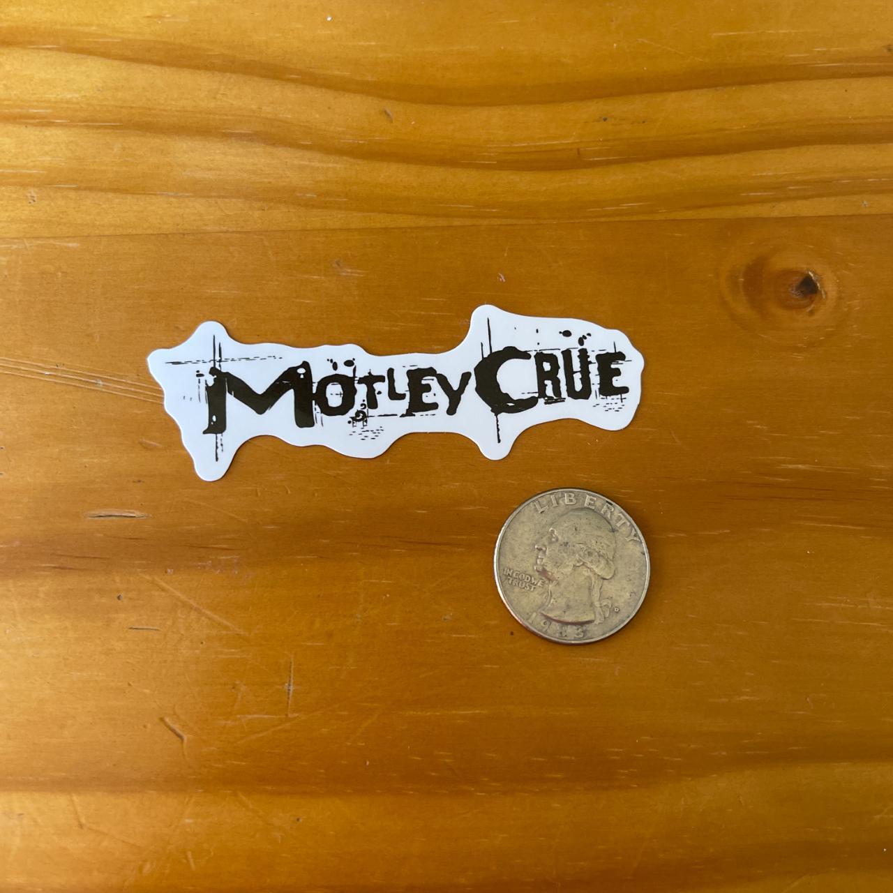 Motley Crue Sticker Brand new. Coin is for size... - Depop