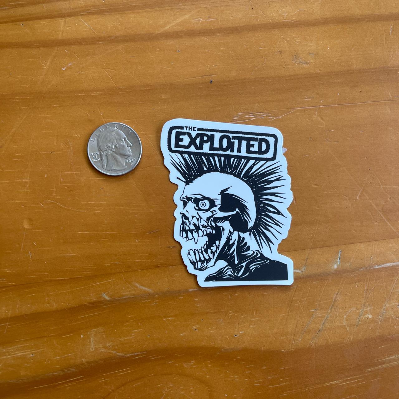 The Exploited Sticker Brand new. Quarter is for... - Depop
